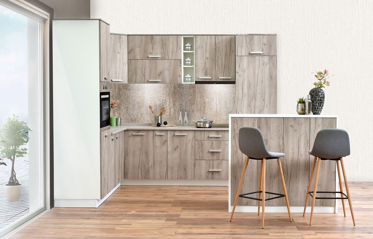 Кухненски шкаф долен с една врата In D30 пясък мат • Модулна кухня In пясък мат • Мебели Монема