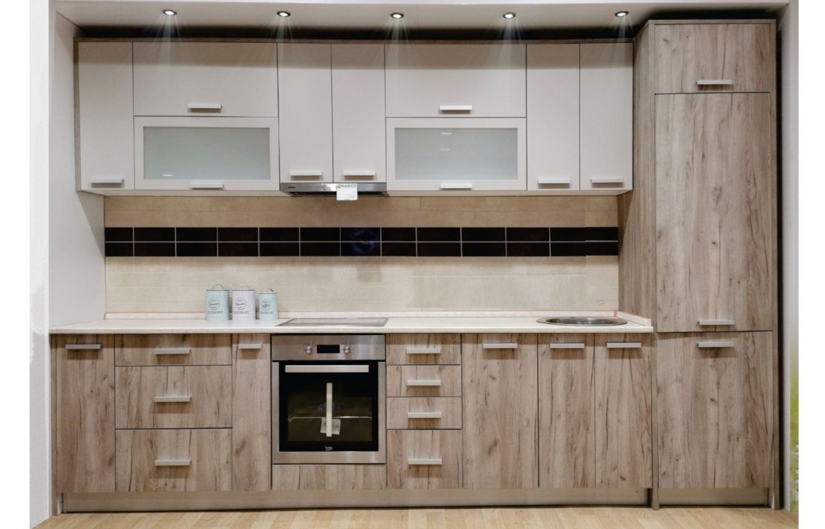 Кухненски шкаф долен с една врата In D30 пясък мат • Модулна кухня In пясък мат • Мебели Монема