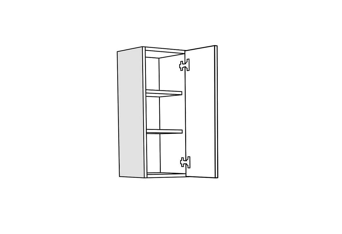 Кухненски шкаф горен с една врата In V30 дъб артизан • Модулна кухня In дъб артизан • Мебели Монема