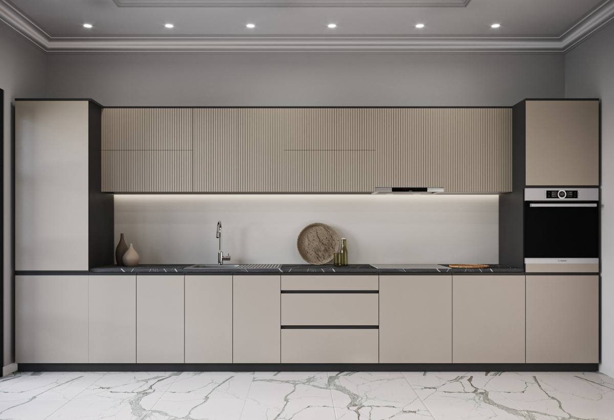 Кухненски шкаф долен за мивка Lina D80 S • Модулна кухня Lina • Мебели Монема