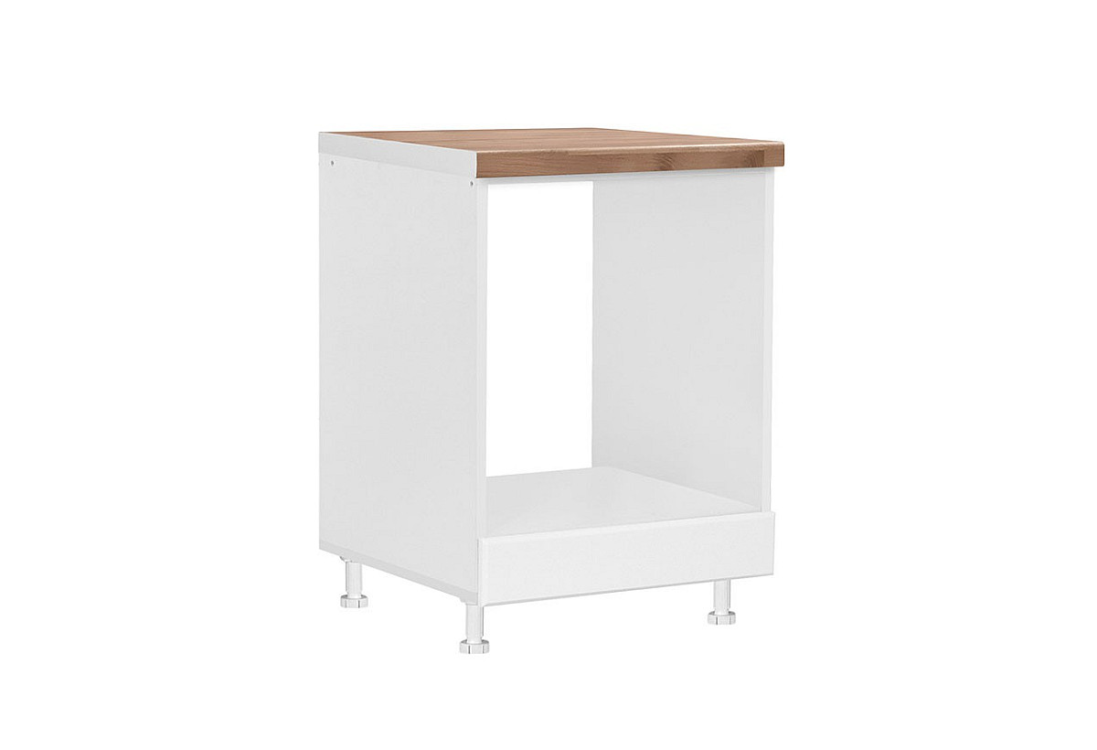 Кухненски шкаф долен за вградена фурна Contempo D60 R бял • Модулна кухня Contempo бяла • Мебели