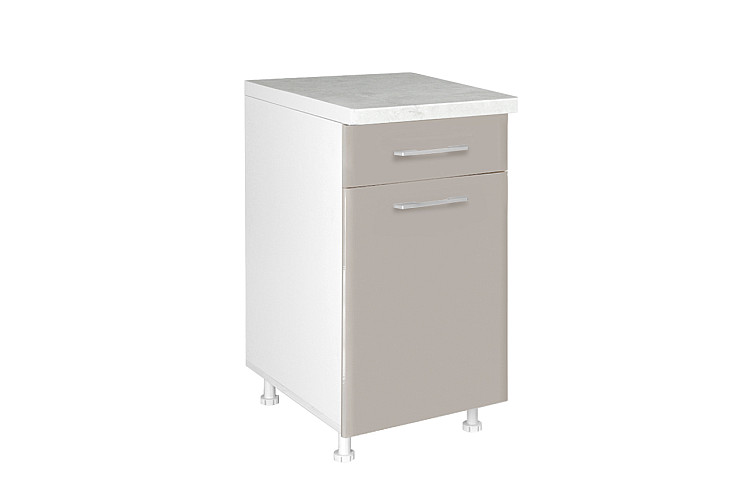 Кухненски шкаф долен с чекмедже и врата In Mdf D45 Kf кашмир гланц