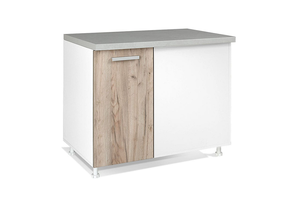 Кухненски шкаф долен ъглов с една врата In Du100 сив дъб • Модулна кухня In сив дъб • Мебели Монема